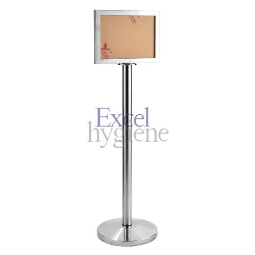 STAINLESS STEEL SIGN BOARD STAND (HORIZONTAL) – Excel Hygiene Sdn Bhd